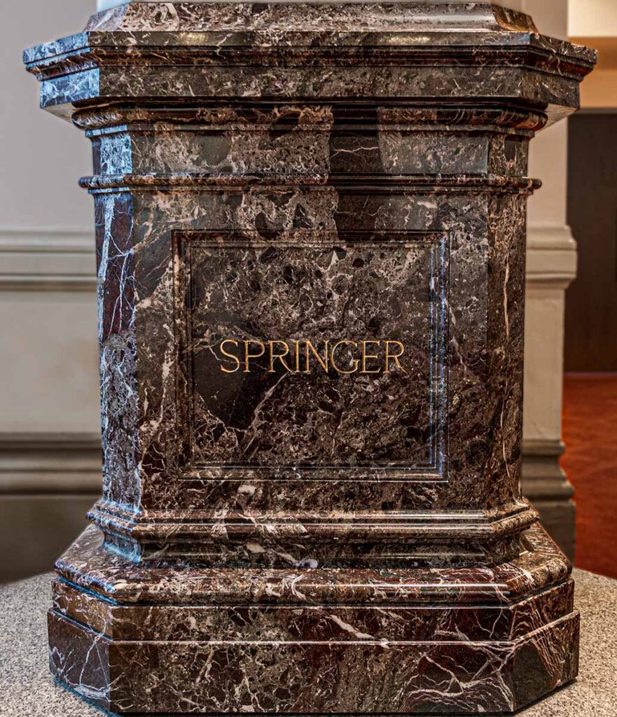 springer_on_statue-pedestal - Friends of Music Hall